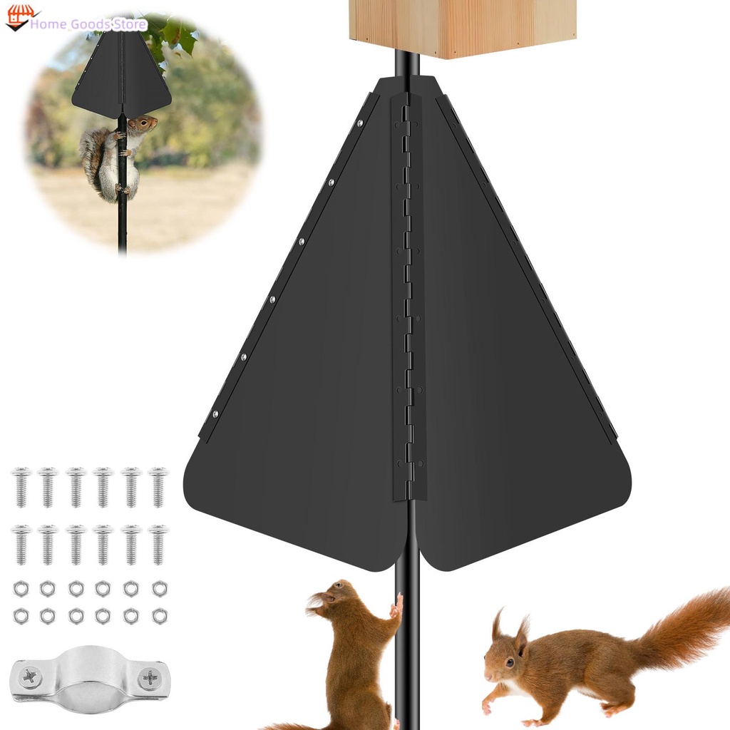 Squirrel Proof Baffle with Swing Design Wrap Around Squirrel Guard ...