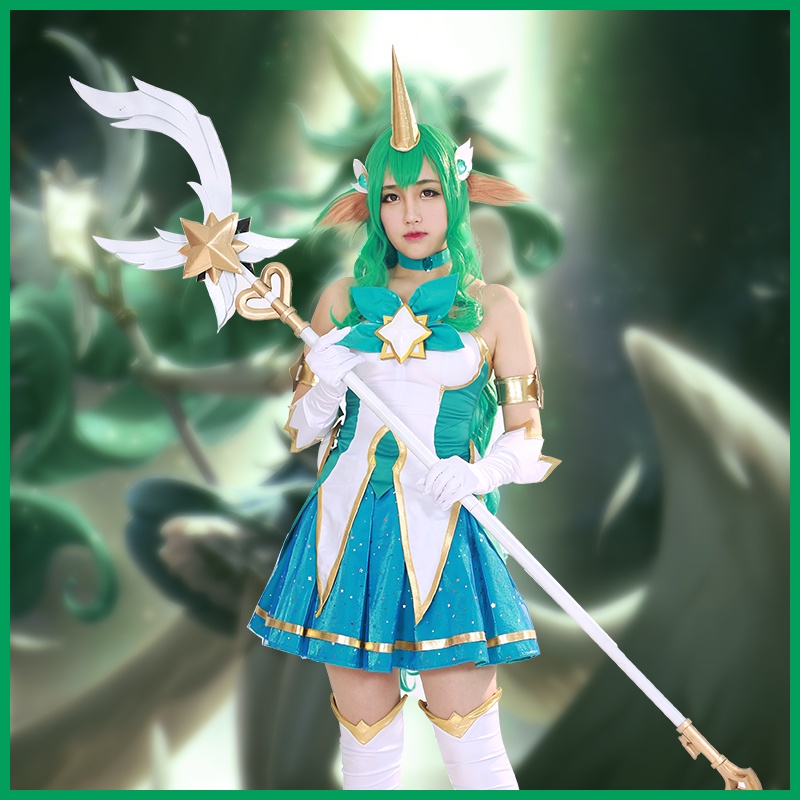 CosplayFM League of Legends cos Soraka cosplay Game costume set for ...