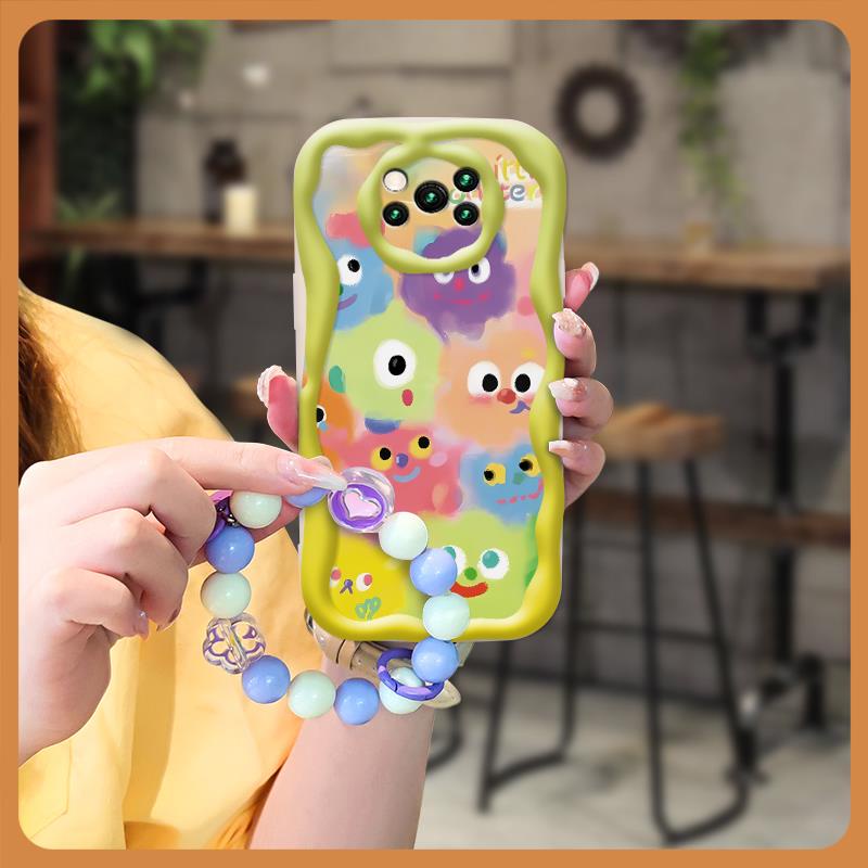 lovely Wave border Phone Case For Xiaomi Poco X3 NFC/X3 Pro flower For ...