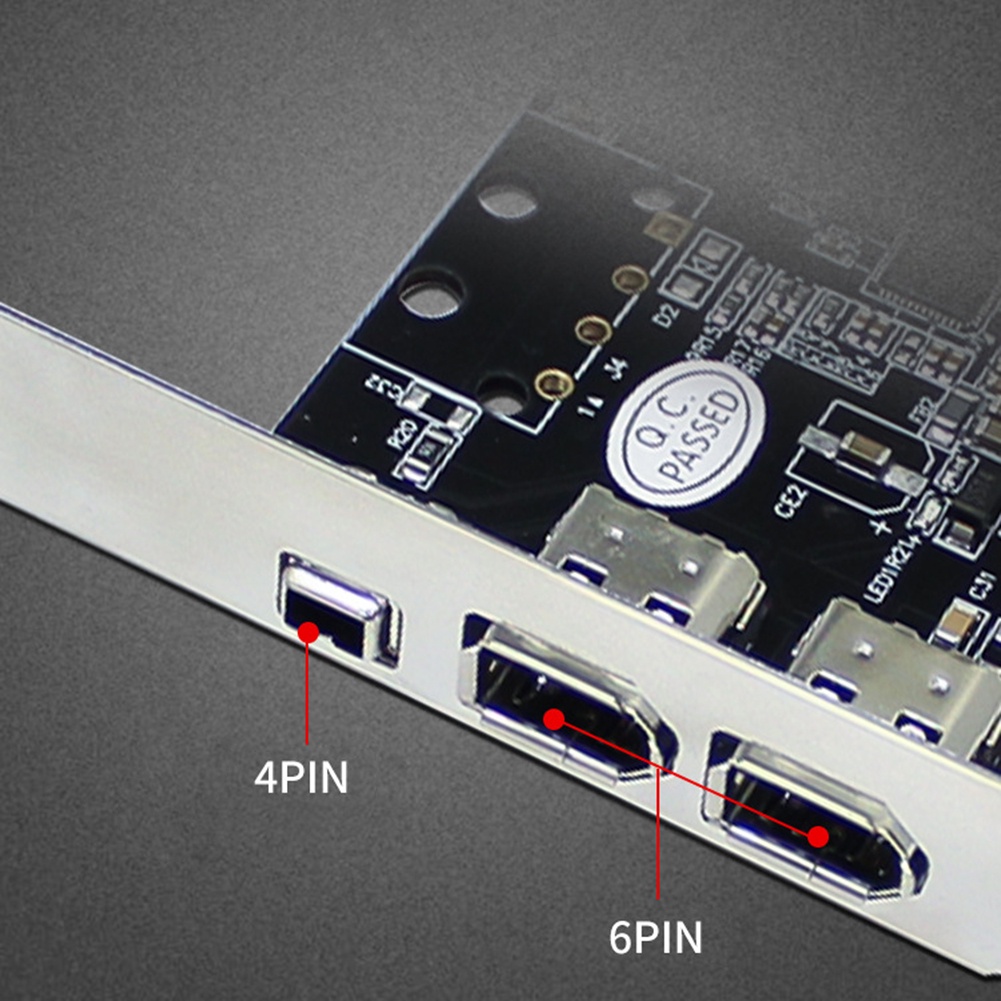 Pci-e 1X to 16X 1394 DV Video Capture Card, with 6 Pin to 4 Pin Fire ...