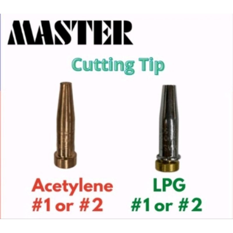 MASTER ACETYLENE OR LPG CUTTING TIP (NO.1, NO.2, NO.3) ADAPTOR FOR ...