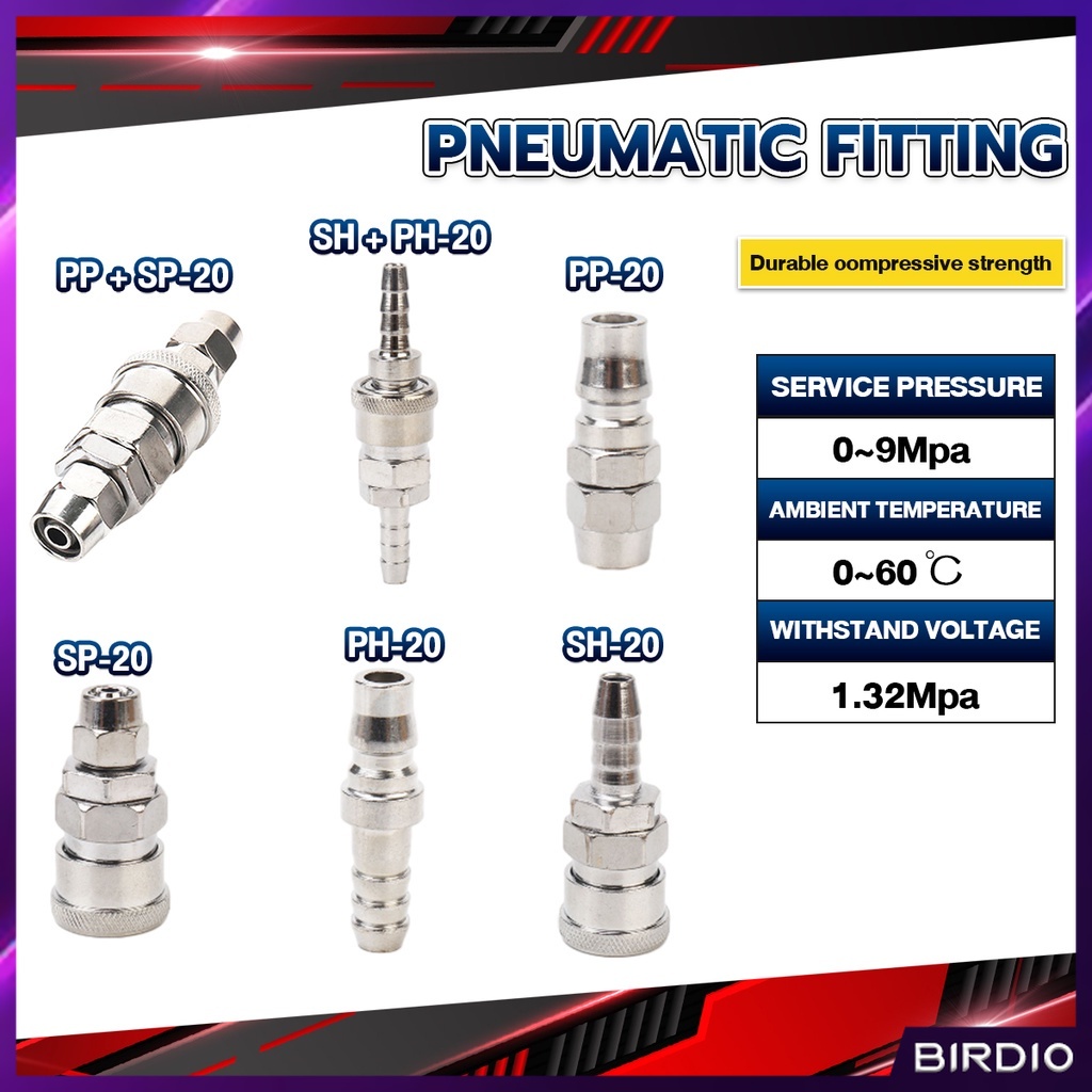 Birdio Pneumatic fitting C type quick connector high pressure coupling ...