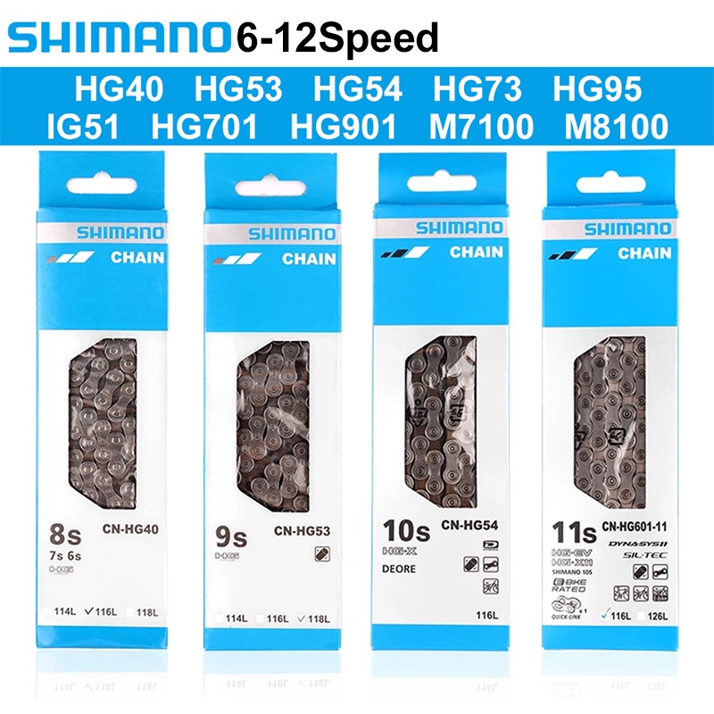 SHIMANO Chain 6/7/8/9/10/11 Speed Chain for MTB Road Bike Universal ...