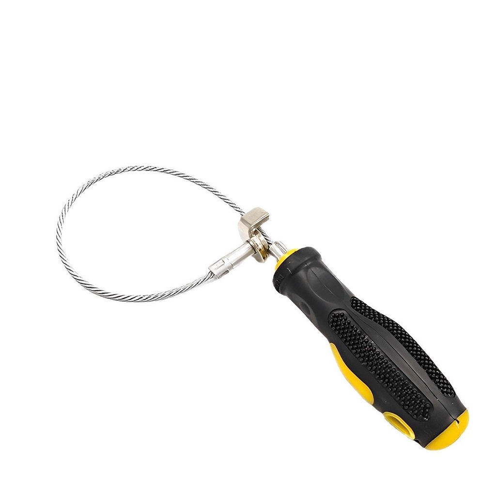 Magnetic Turn Round Oil Filter Removal Tool, Flexible Shaft Oil Pan ...