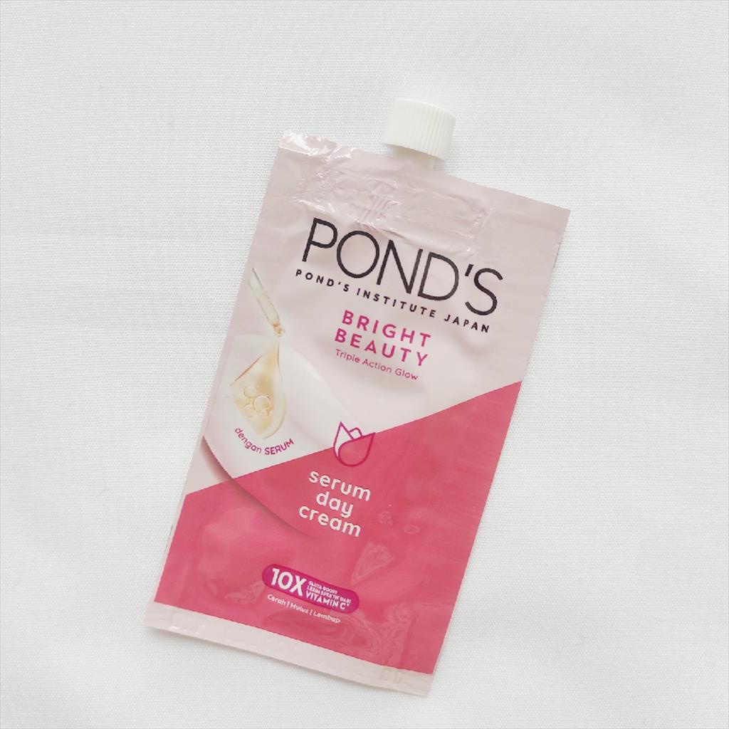 PONDS BRIGHT BEAUTY SERUM DAY CREAM SACHET 7.5g | Shopee Philippines