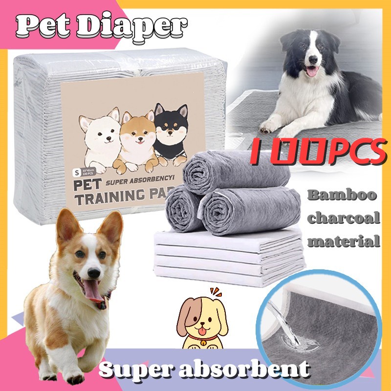 Dog Pee Pad Training Pads Bamboo Charcoal Pee Pads for Dogs Super ...