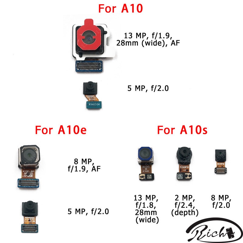 Original Front Rear Back Camera For Samsung Galaxy A10 A10s A10e Main ...