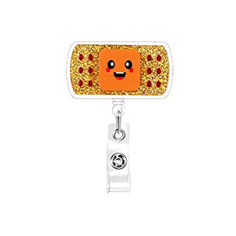 Felt Nurse Badge Reel Retractable Badge Holder Nursing Name Badge Clip ...