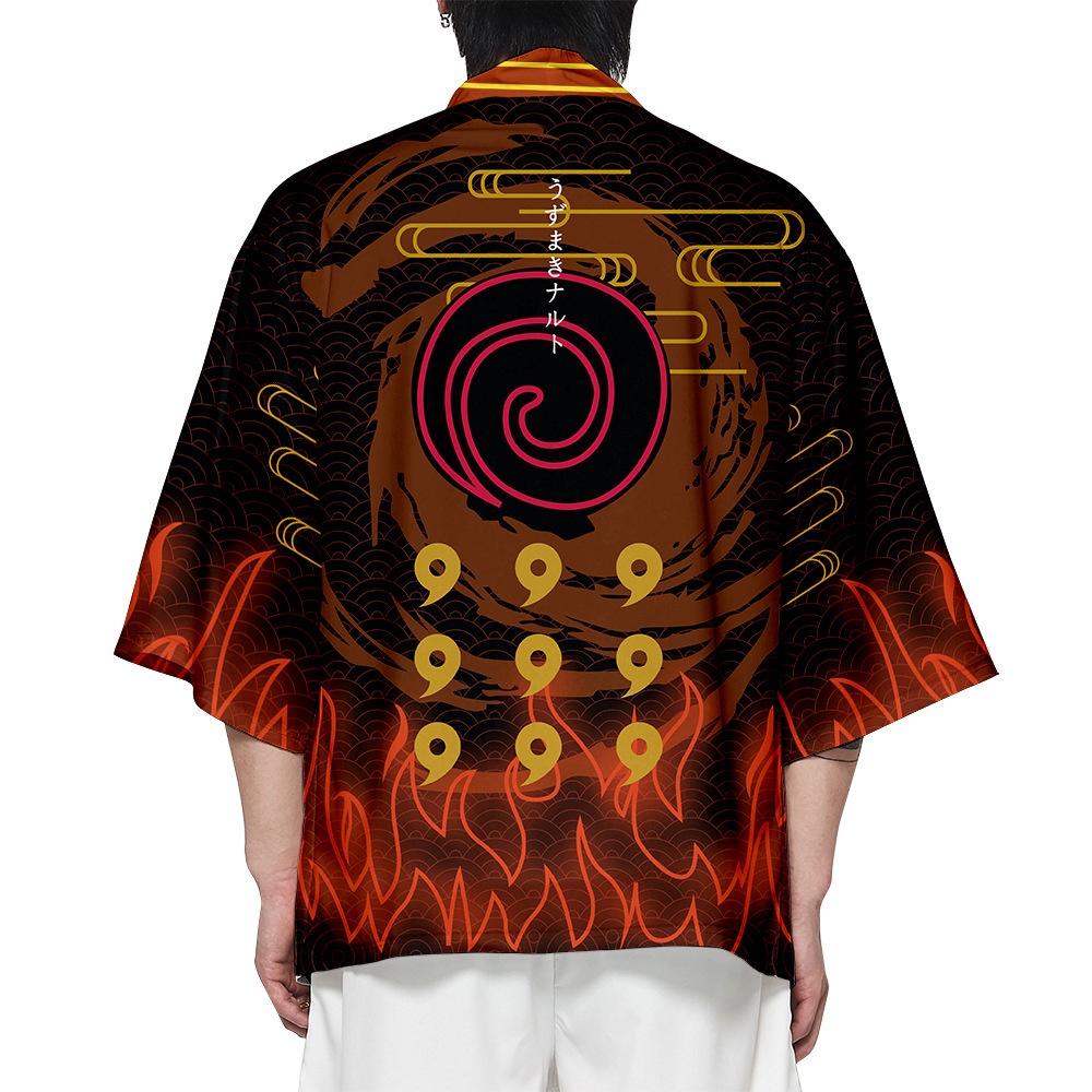 Uchiha Sharingan Symbol Kimono Cloak NARUTO Cosplay Costumes Haori ...