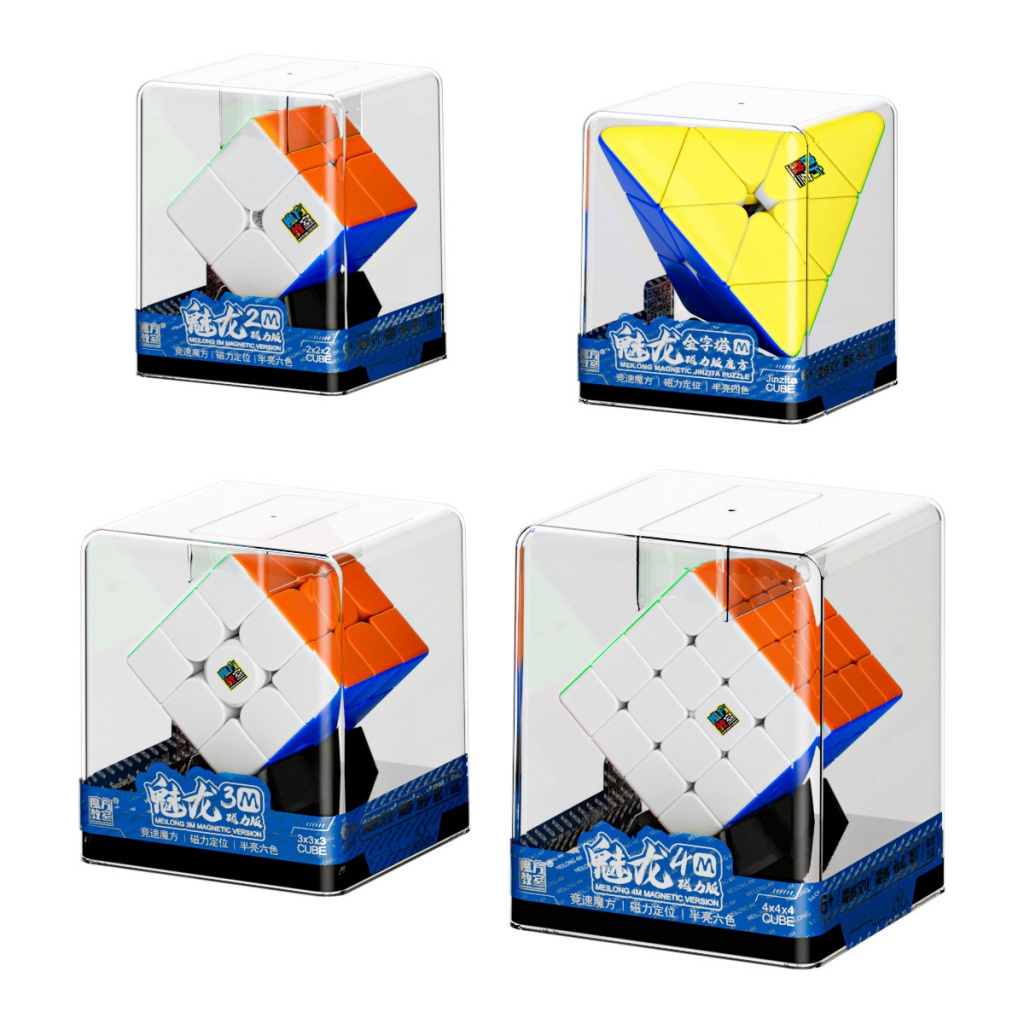 Moyu Meilong 2x2 3x3 4x4 Pyramid M Magnetic Stickerless Speed Cube Magic Cube Puzzle Cube Toy ...