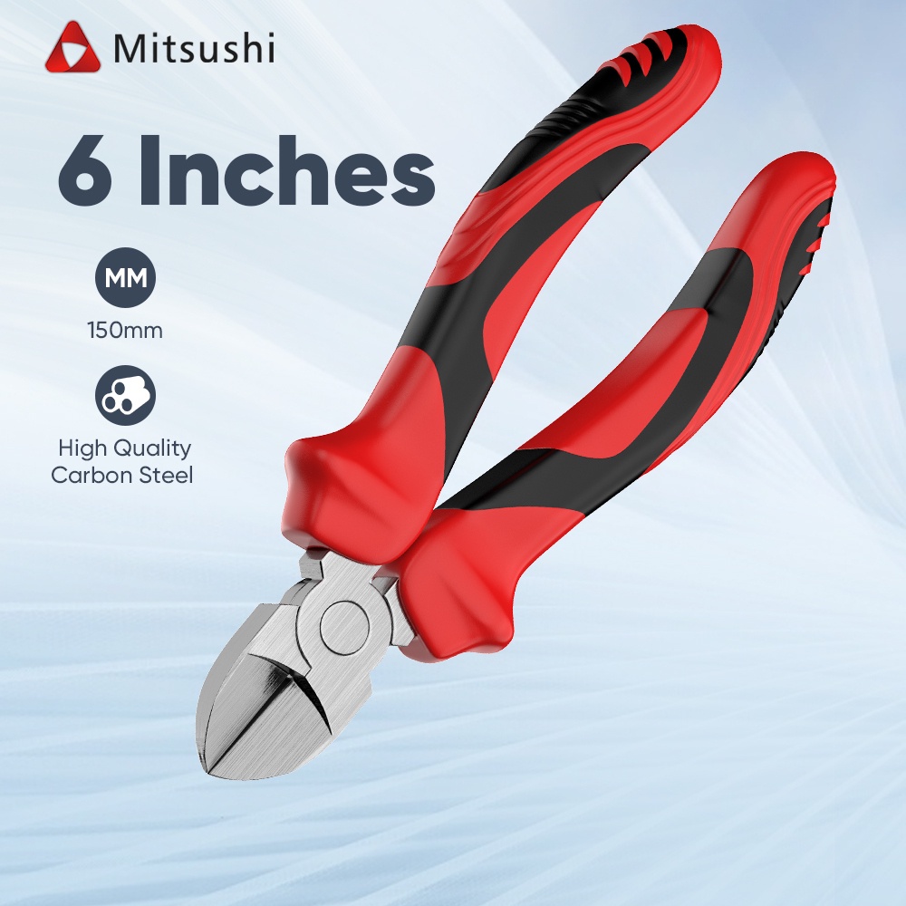 Mitsushi Pliers Nippers 6 Inch Heavy Duty Diagonal Cutting Pliers ...