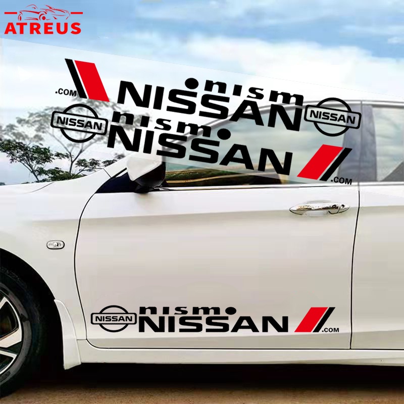 Nissan Car Stickers Auto Door Side Body Decor Decals Anti-scratch Cover ...