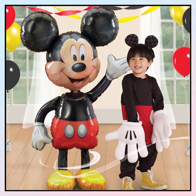 Big Size Cartoon Mickey Hello Kitty Foil Balloons Children Birthday ...