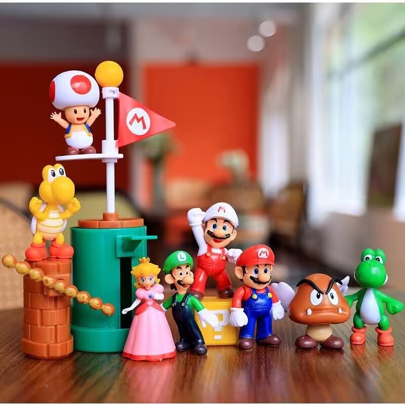 5/12pcs/set Super Mario Bros PVC Action Figures Collectables Mario ...
