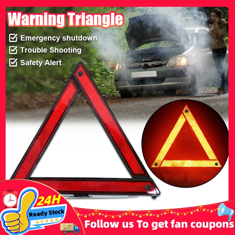 Car Warning Device Signs Reflective Triangular Car Safety Warning Signs ...