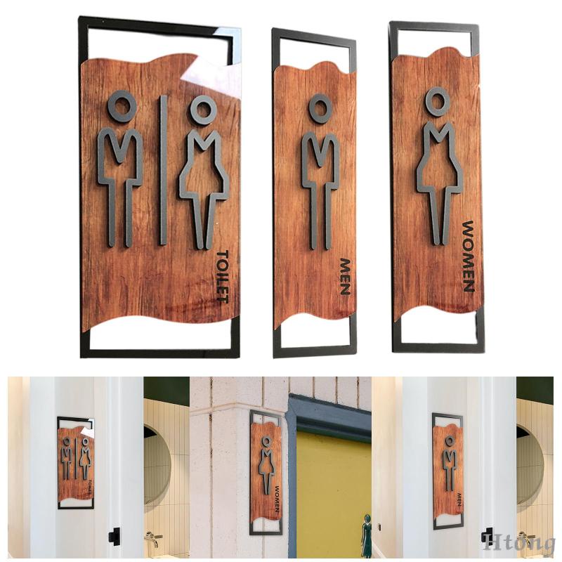 [Htong] Restroom Sign 3D Reminder Indicator Acrylic Male and Female ...