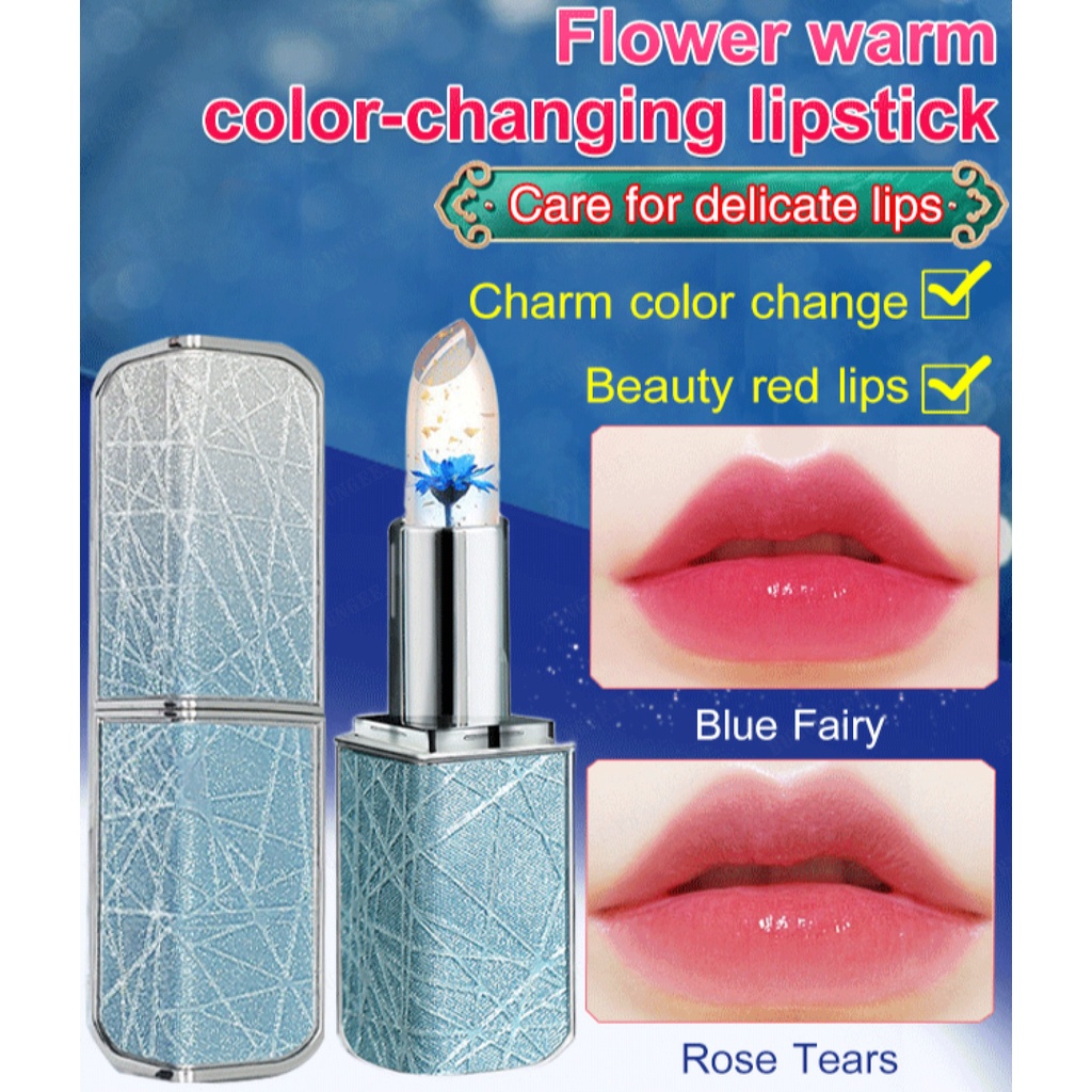 Flower temperature color-changing lipstick | Shopee Philippines