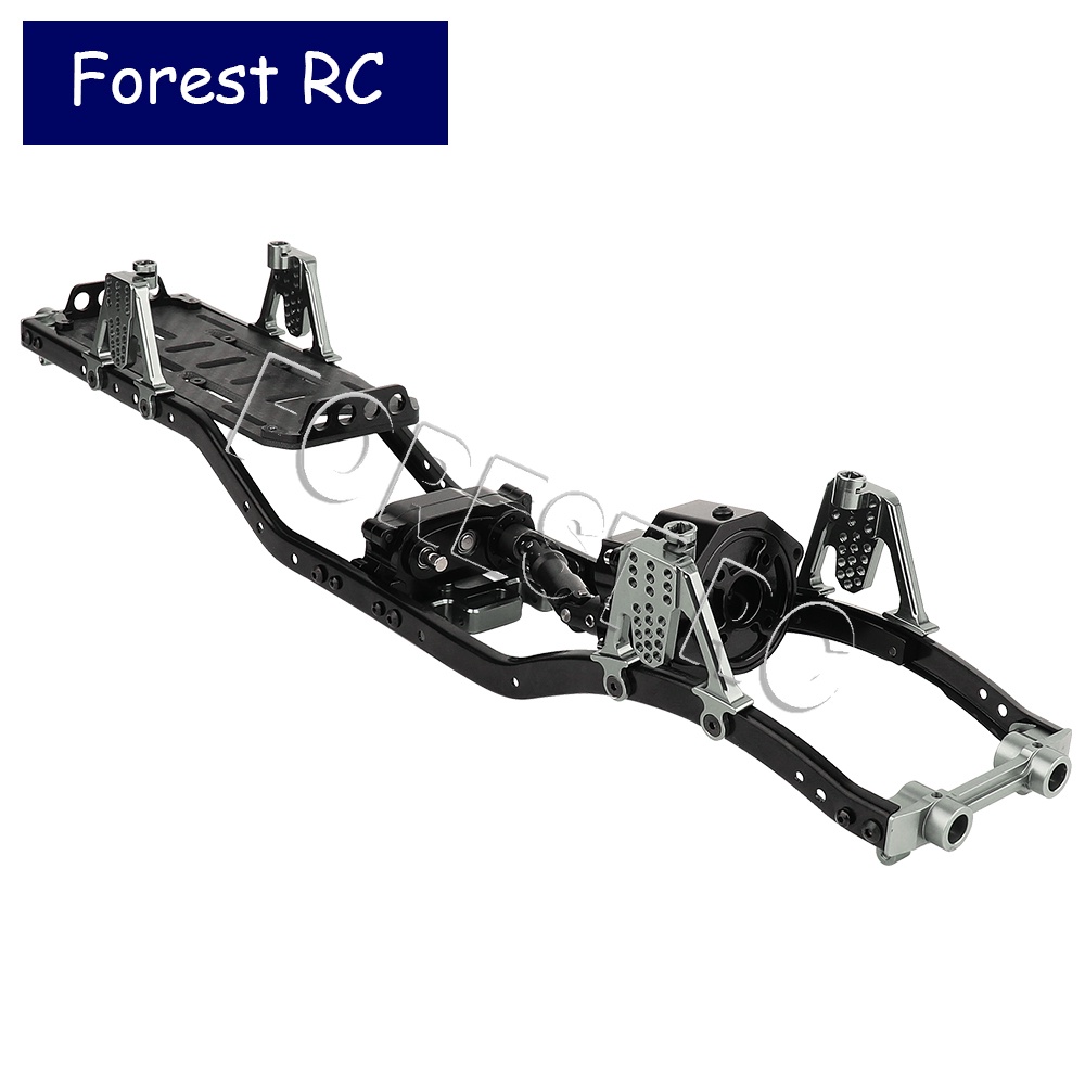 313mm 12.3" Wheelbase Metal Chassis Frame with Prefixal Shiftable Gearbox for 1/10 RC Crawler ...