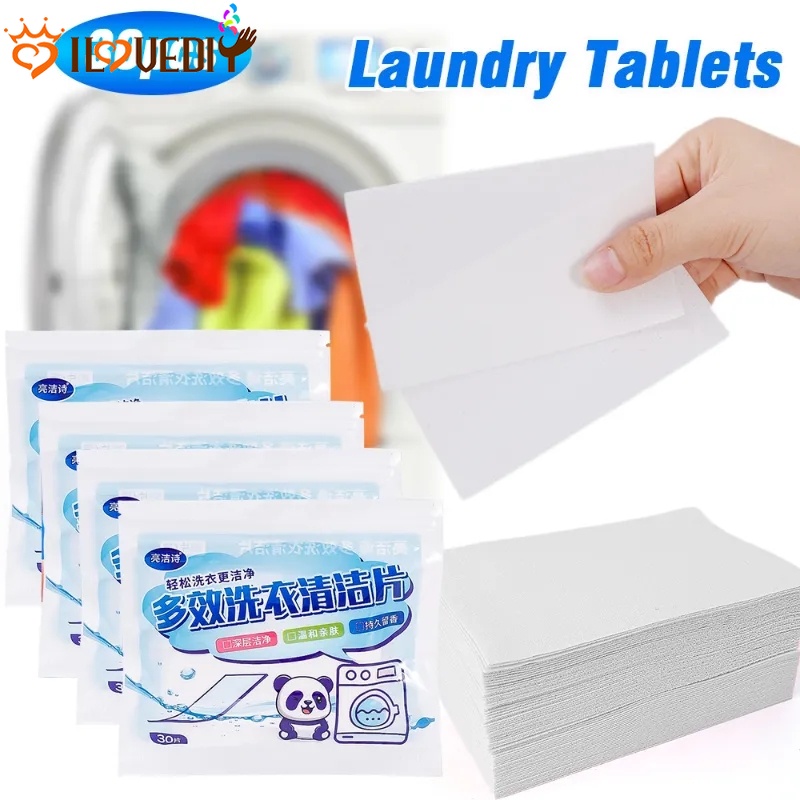 [ Featured ] 30 Pcs Wash Machine Soluble Sheet / Anti-Stain Cleaning ...