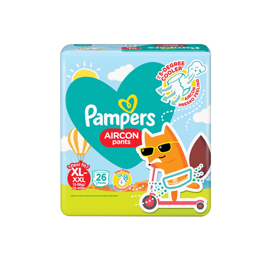 Pampers Aircon Pants Diapers XL 26s x 1 pack (26 pcs) - 13-18kg ...