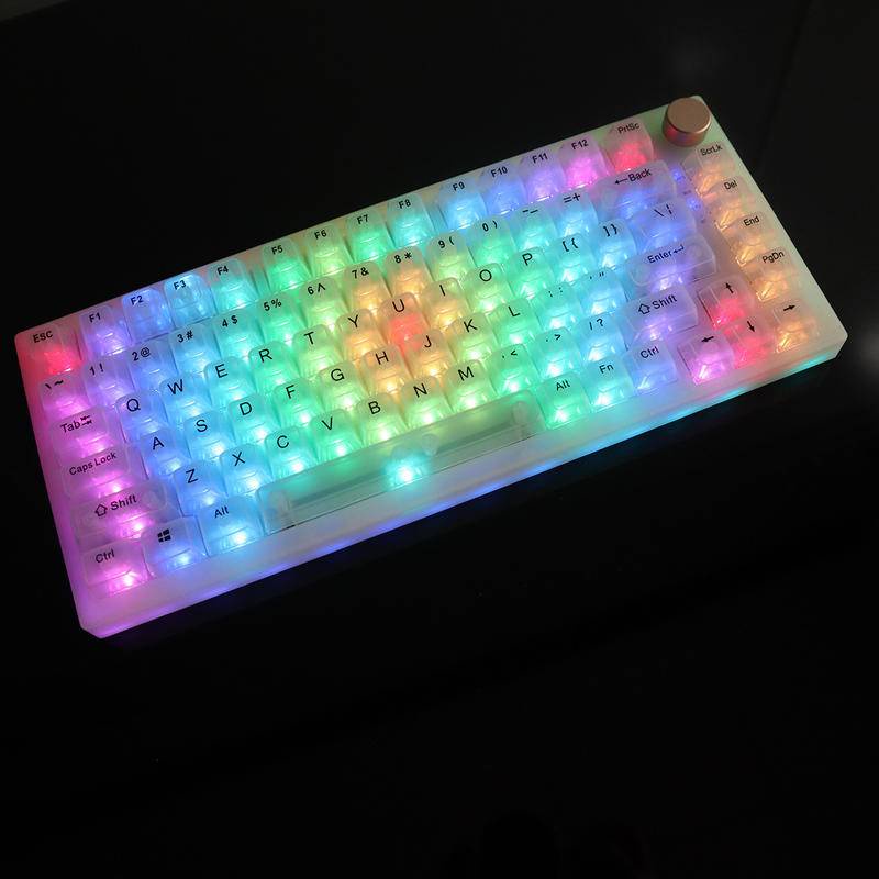Keycaps Foggy Clear Crystal Mechanical Keyboard Transparent 130Pcs MDA ...