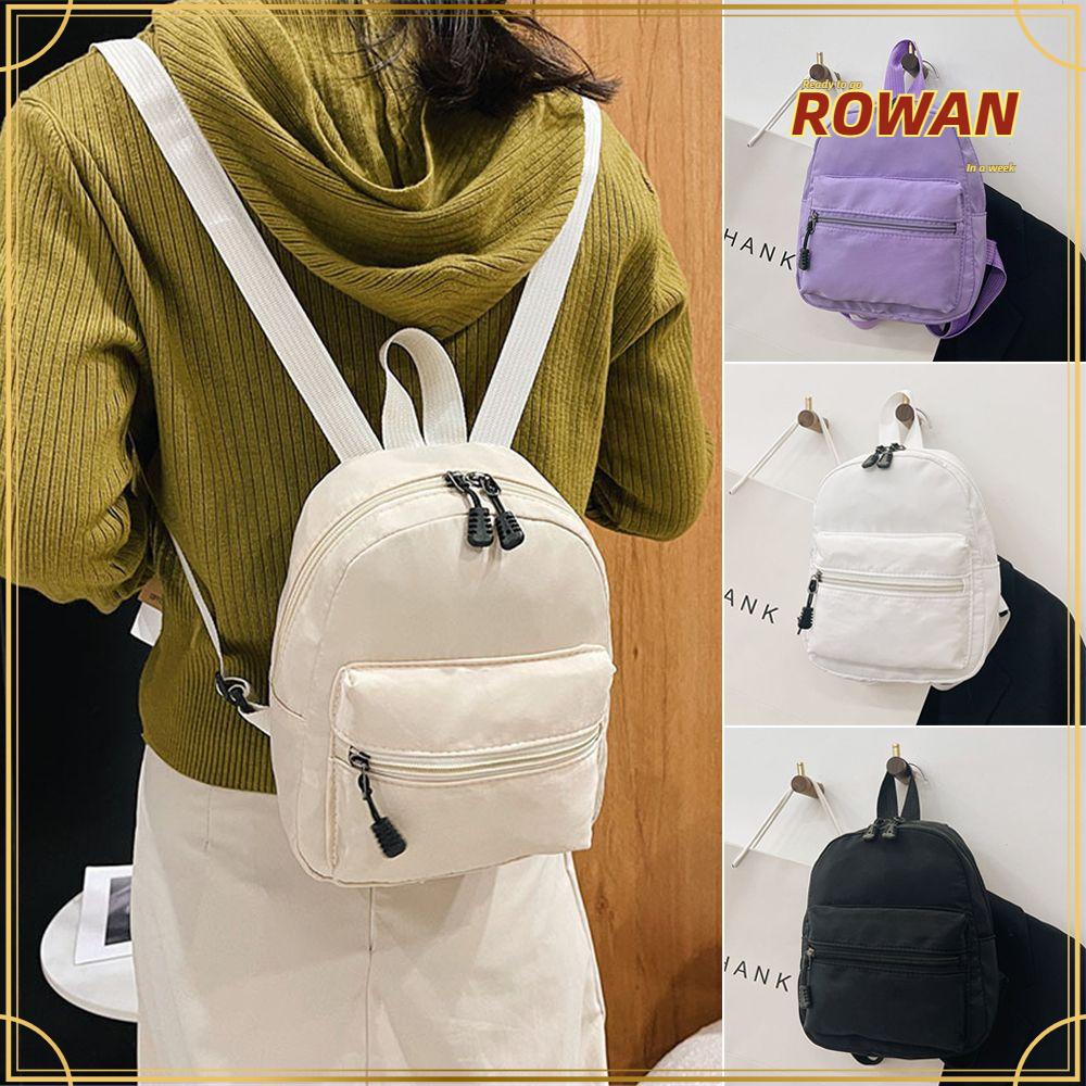 RW-HOME Mini Backpacks Women Fashion Casual White Rucksack | Shopee ...