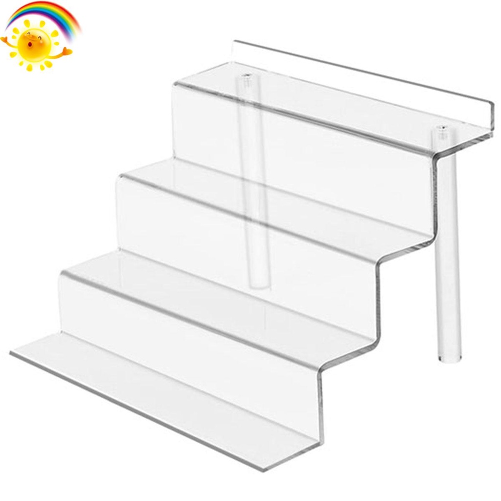 Acrylic Risers Display Stand 4 Tier Acrylic Tiered Shelf Clear Tiered ... Acrylic Risers Display Stand 4 Tier Acrylic Tiered Shelf Clear Tiered ...
