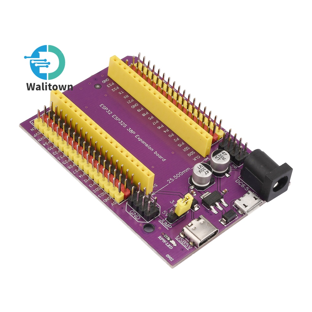ESP32 ESP32S 38PIN Purple Expansion Board For CP2102 ESP32-DevKitC-32 ESP-WROOM-32 Development ...
