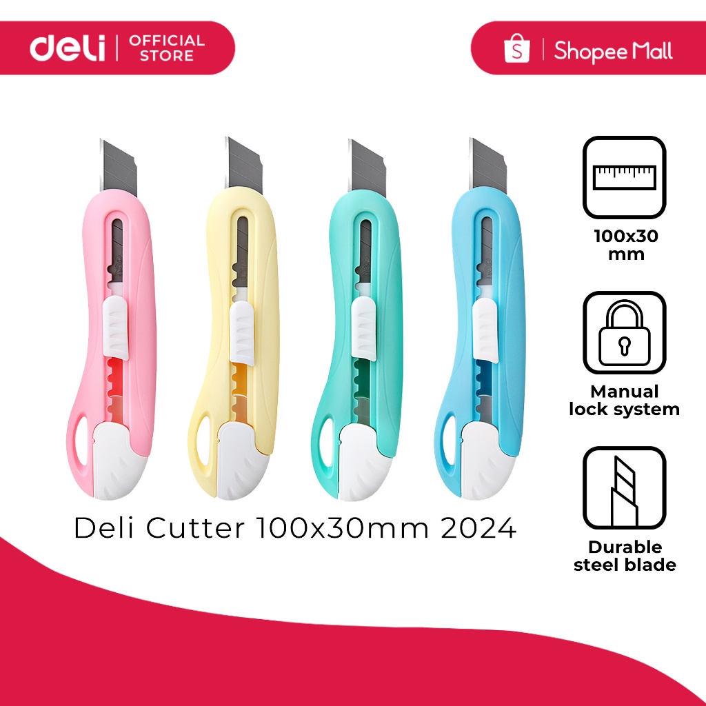 Deli 2024 Cutter 100x30mm | Shopee Philippines