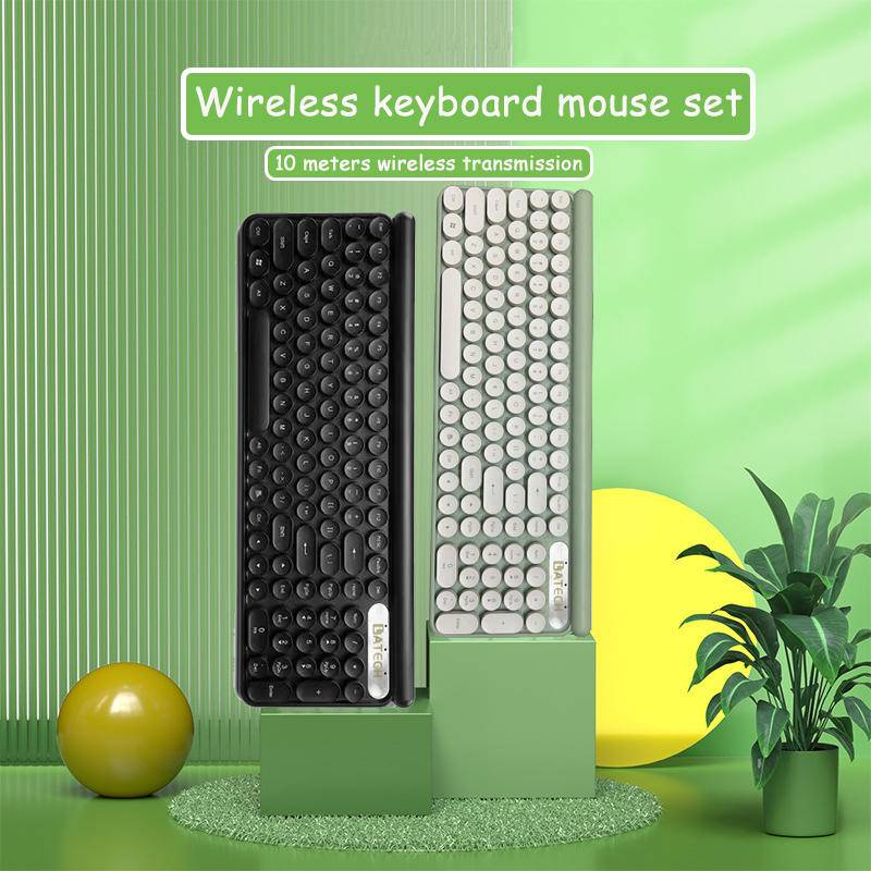 Wireless Keyboard Mouse Set Rechargeable Silent Design Office/home ...