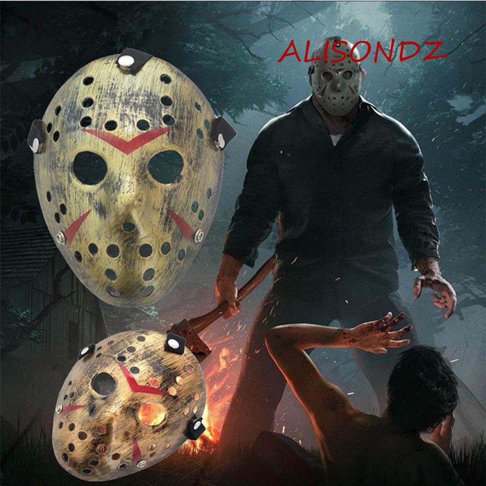 ALISONDZ Hockey Mask Halloween Gift Unisex Party Props Jason Voorhees ...