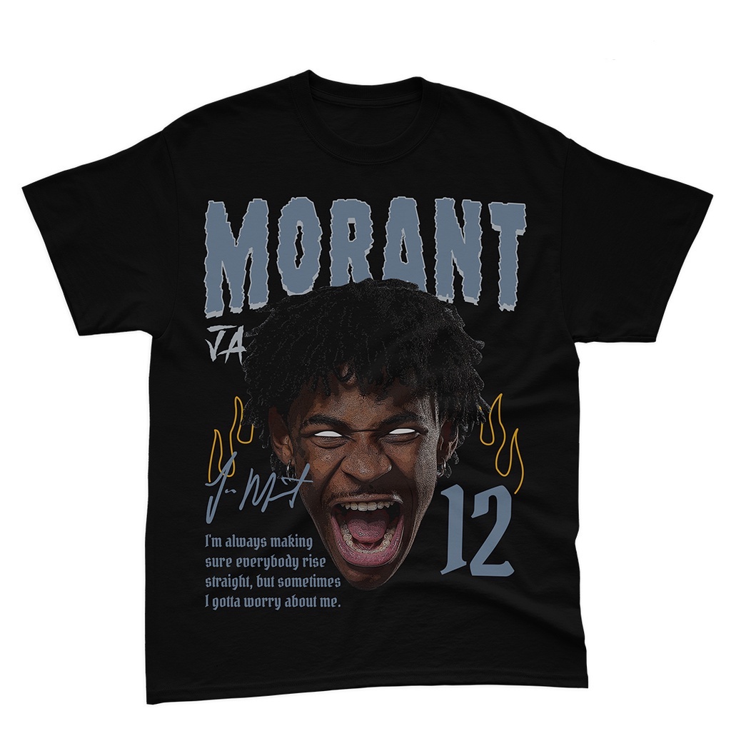 COD NBA tshirt Ja Morant "BIG FACE" Tee by GINCHY Memphis cod | Shopee ...