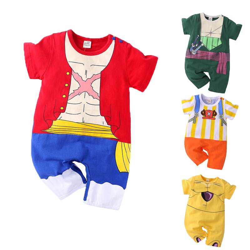 Baby Romper Anime One-piece Luffy Cosplay Jumpsuit Kid Chopper Zoro ...