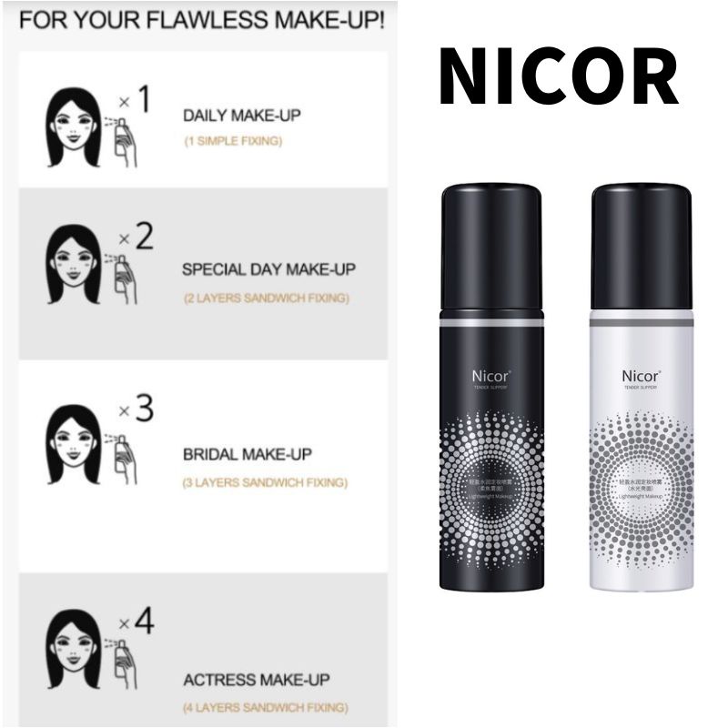 Nicor 100ML Makeup Setting Spray Oil Control Water Proof Sweat Proof ...