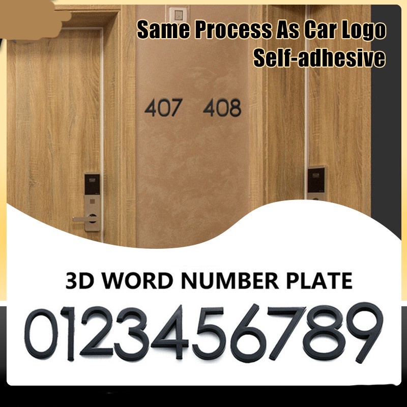 3d Numeral Plate Plaque Sign Gate Digits Number Tag Door Label Hotel ...