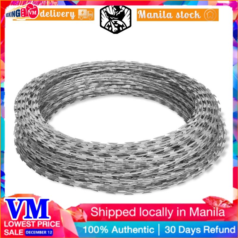 Barbed Razor Wire for Garden Fence Blade Wire for House Farm Factory ...