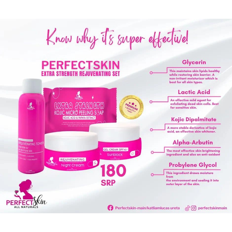 Wholesale Perfect Skin Rejuvenating Set Newest Packaging | Shopee ...
