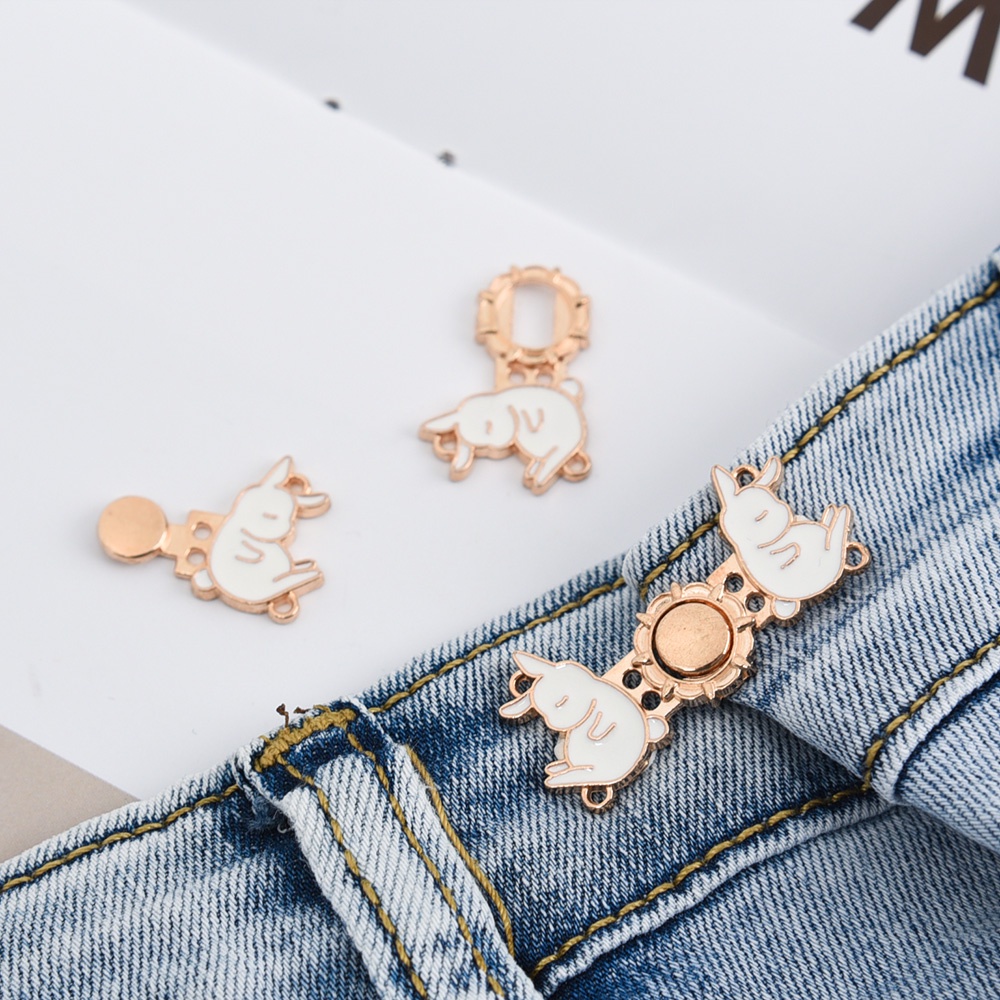 Fashion DIY Cute Rabbit Waist Buckle/Detachable Brooch Pin/Tightening ...