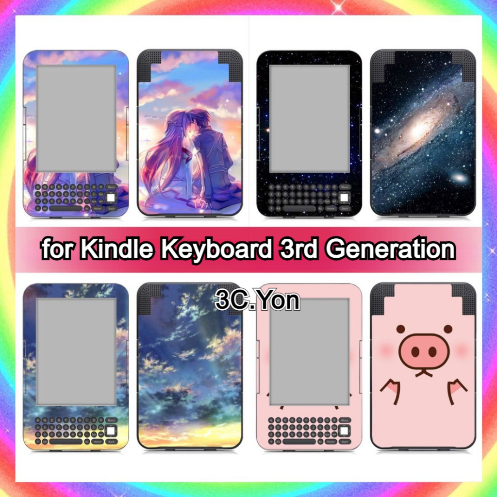 Kindle Keyboard 3rd Model Sticker E-book Skin For Kindle 3 Keyboard ...