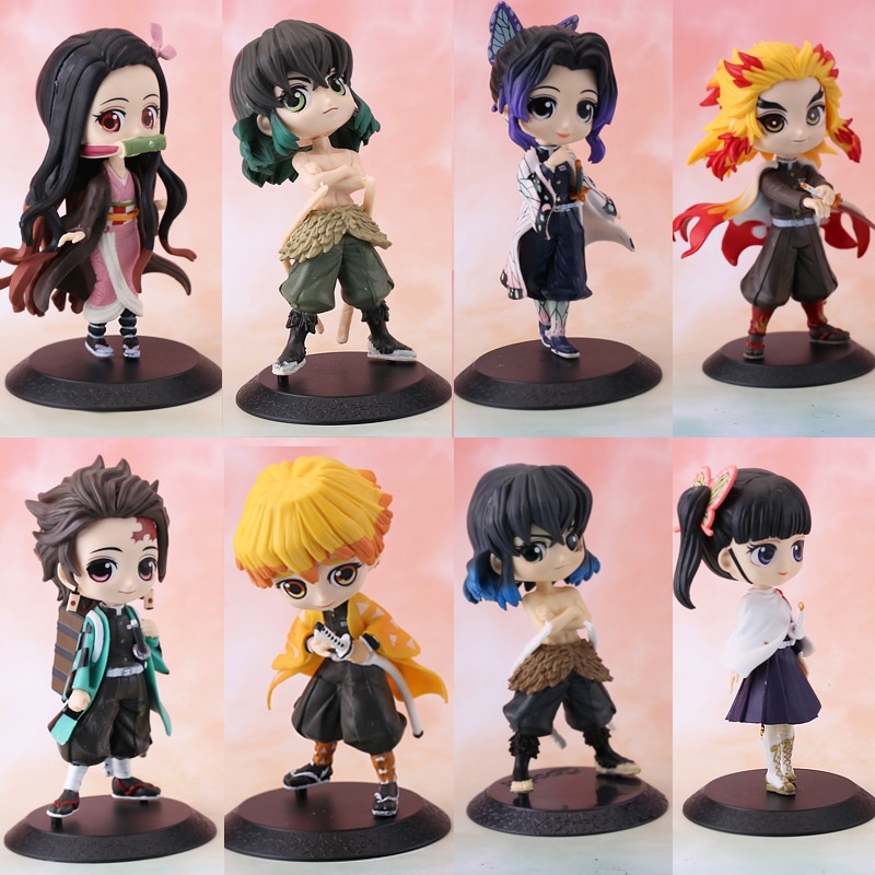 Demon Slayer Action Figure Model Doll Tanjiro Zenitsu Nezuko Car ...