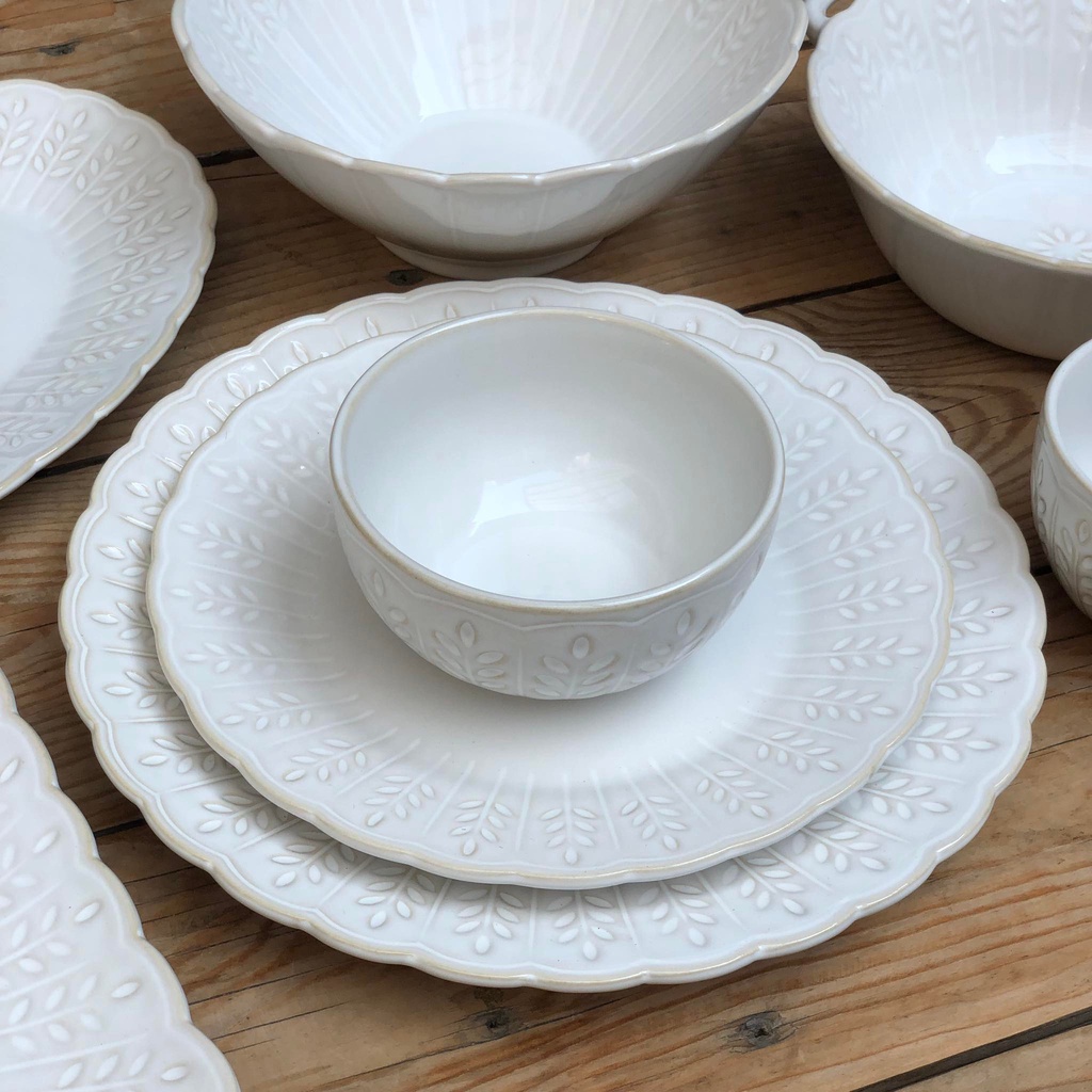 Tagaytay White Ceramic Dinneware Plate | Shopee Philippines