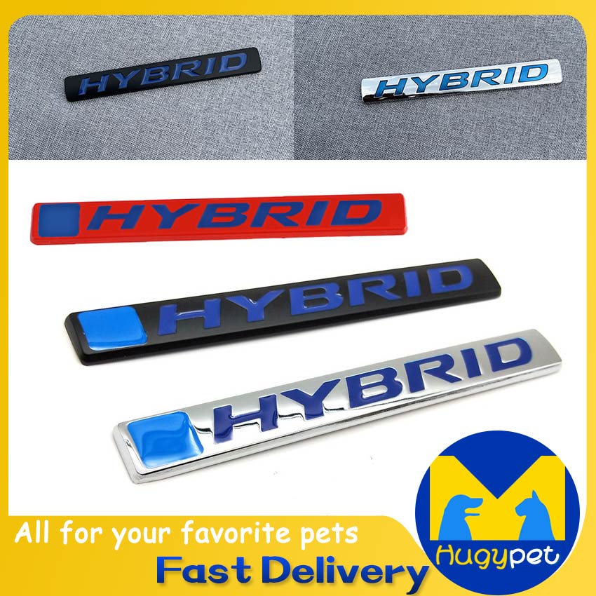 3D Metal HYBRID Car Sticker Emblem Badge for Hybrid Logo Toyota Prius ...