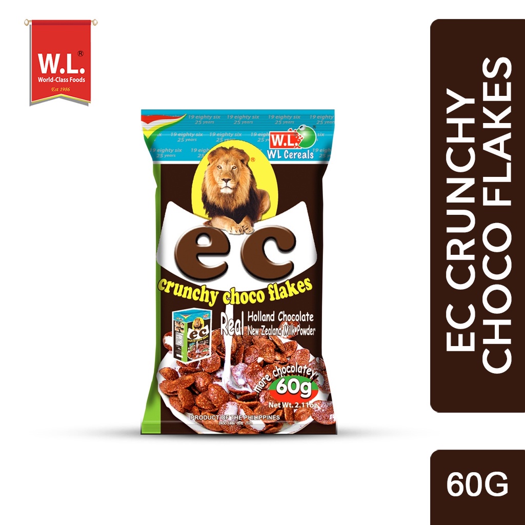 WL FOODS EC Crunchy Choco Flakes 60g | Shopee Philippines
