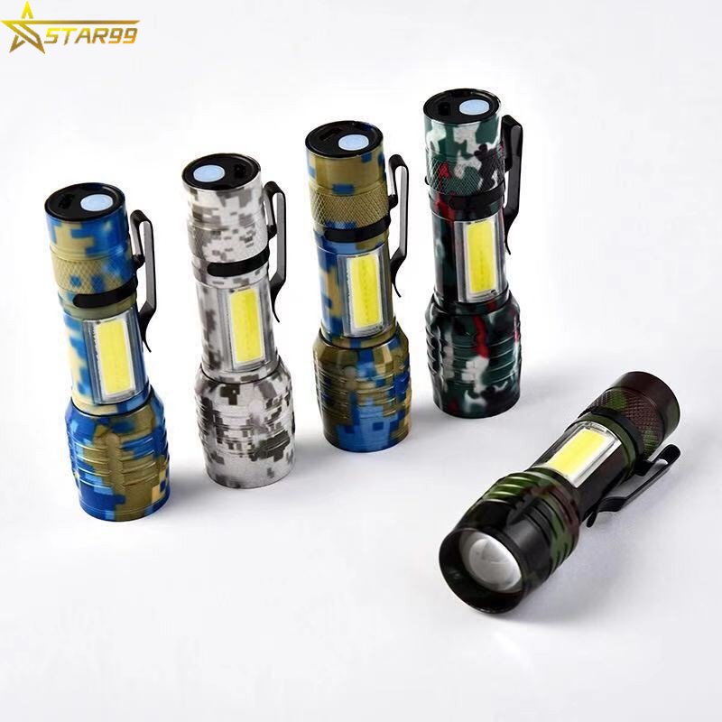 COD CREE MINI LED FLASHLIGHT RECHARGEABLE WATERPROOF USB CHARGE ...