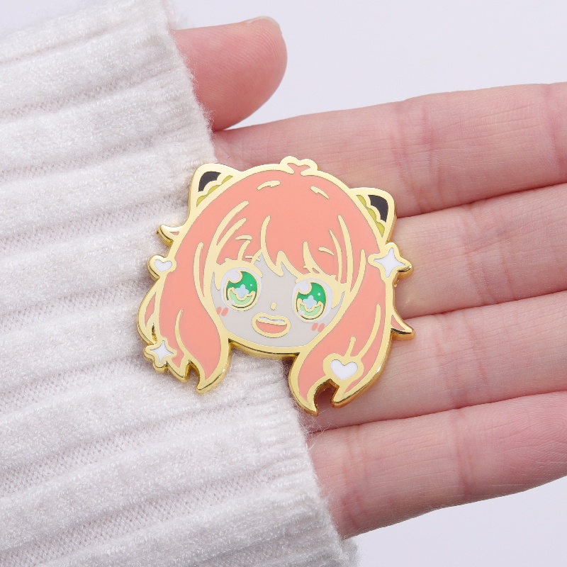 Anime SPY FAMILY Hard Enamel Pin Brooch Cute Anya Yor Loid Forger ...