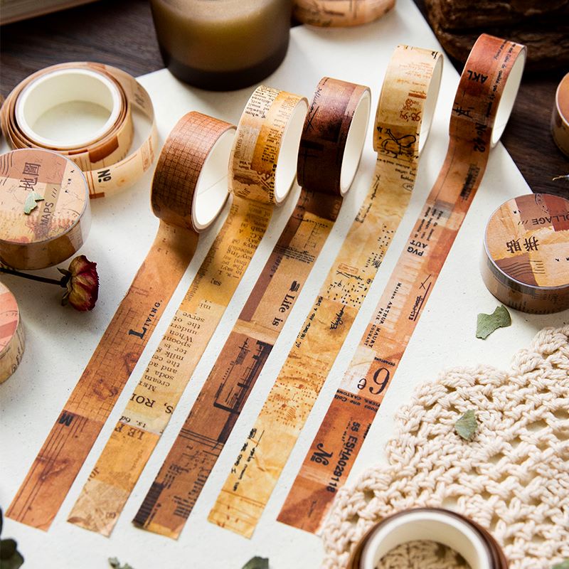 Vintage Washi Tape Japanese Decorative Writable Vintage Tapes For ...