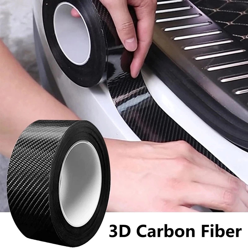 Car Door Edge Guards/3D Carbon Fiber Vinyl Wrap Film Automotive Vinyl ...