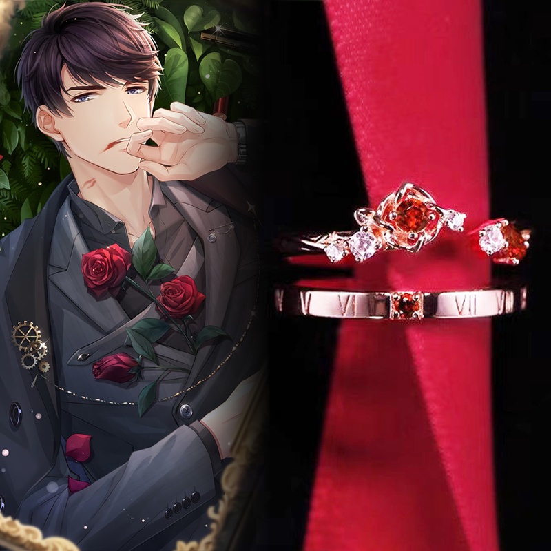 Anime Game Mr Love Queens Choice Papergames Rings Victor Rose Flowers ...