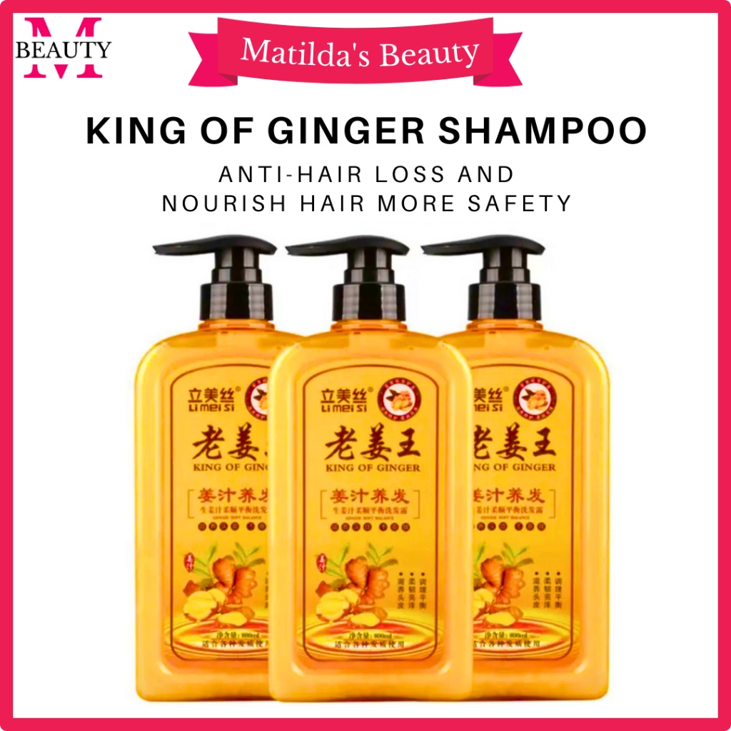 Ginger Shampoo Hair Growth Anti Dandruff Shampoo Hair Treatment King of ...