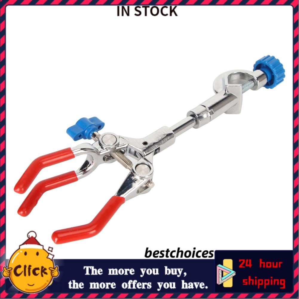 Bestchoices 3 Prong Lab Clamp Stainless Steel Pressure Adjustment 3 ...